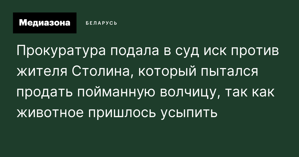 Прокуратура подала в суд иск против жителя Столина который пытался